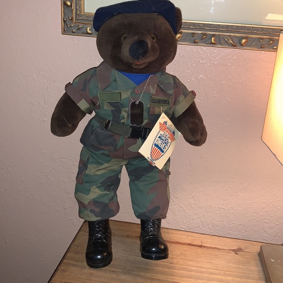Toys | Vintage Air Force Bear Forces Of America 2 Plush Security Forces ...